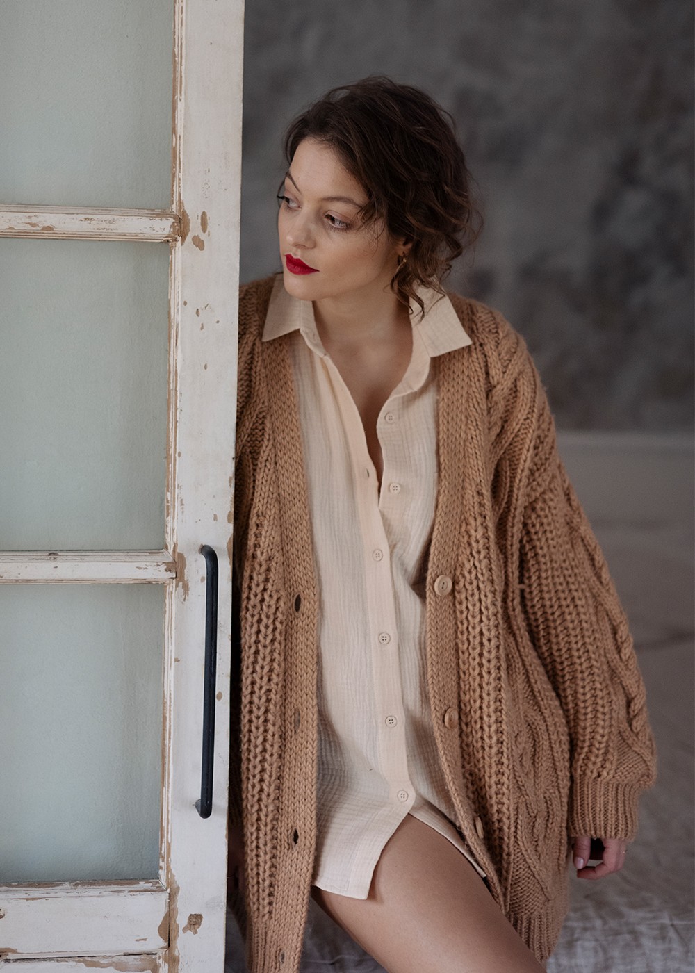 caramel cardigan - Kids on the Moon